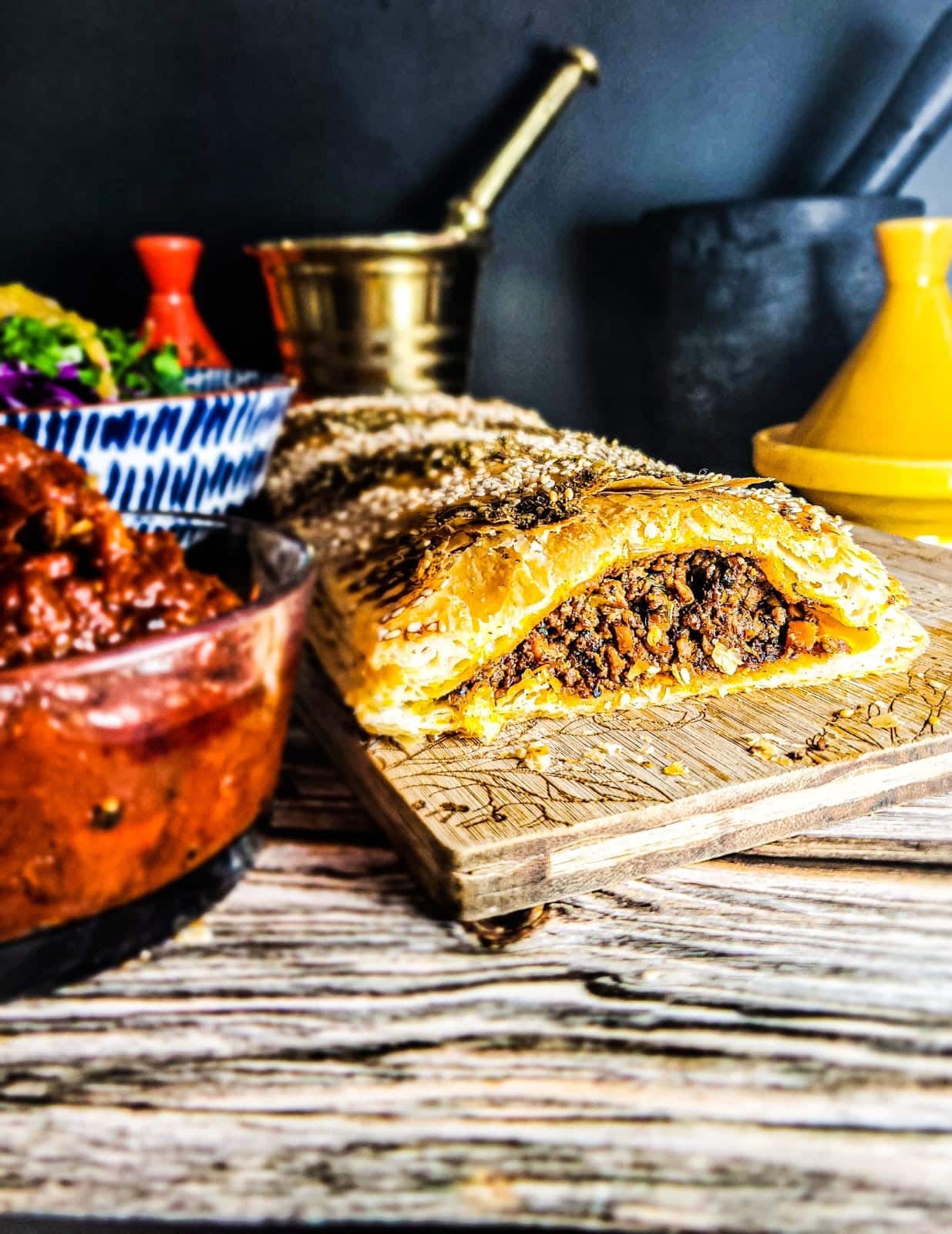 Vegan Moroccan Meat Bureka - Cacao Shamaness